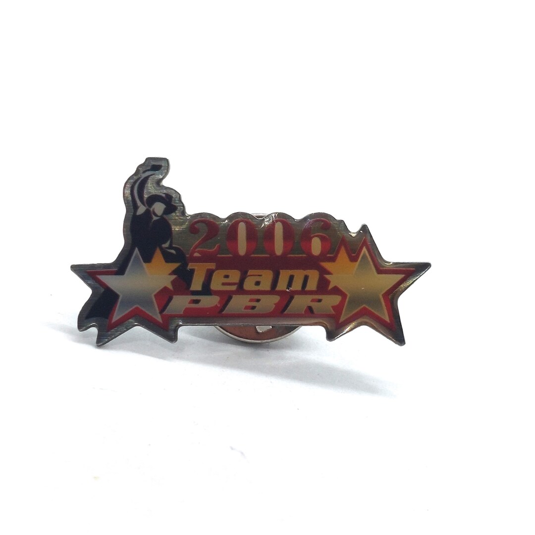 Team PBR Bull Riding Star Logo Pin 2006 Professional Rider Energy Arena ...