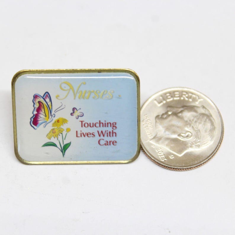 Nurses Touching Lives With Care Pin Lapel Enamel Collectible - Etsy