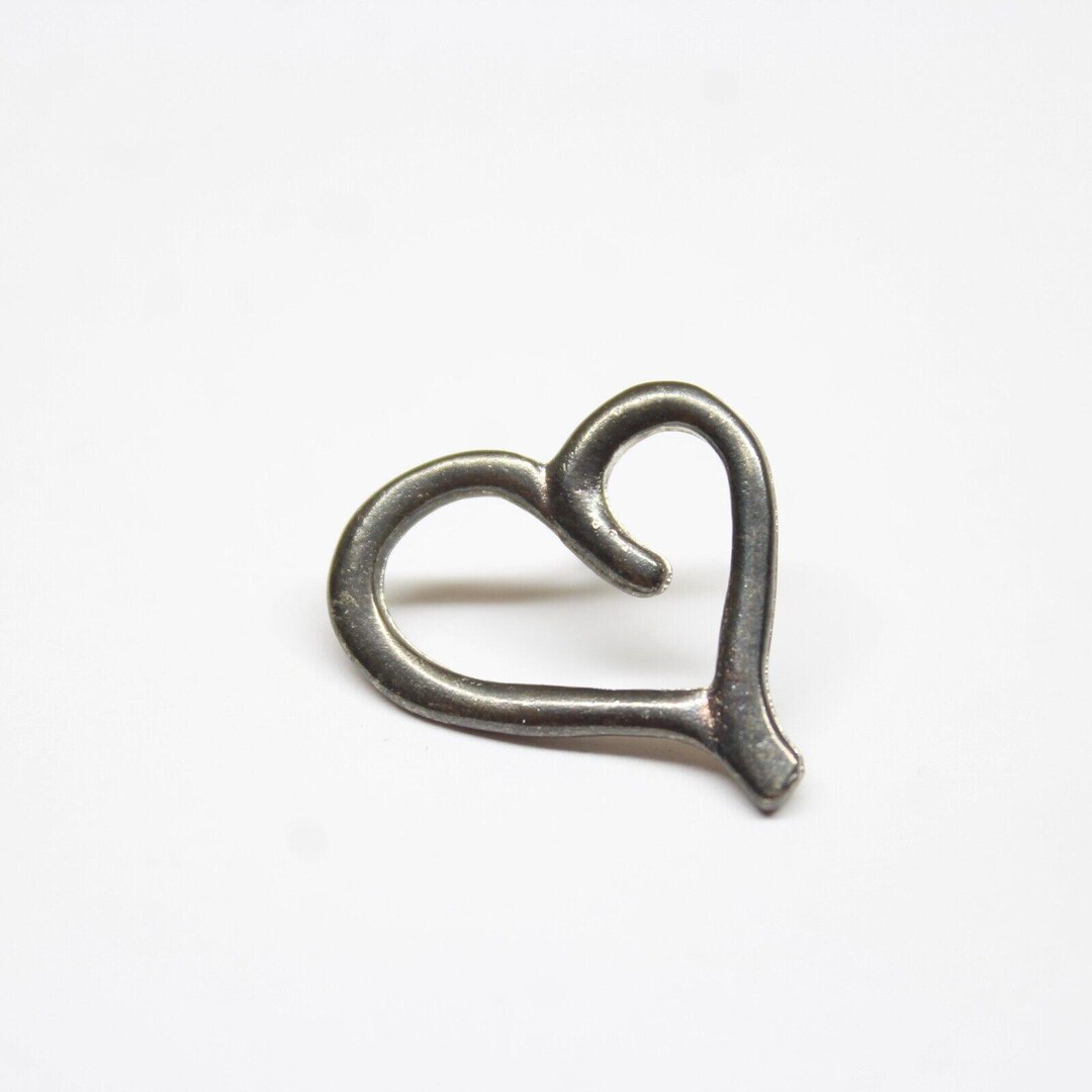 Metal Open Heart Pin Love Lapel Enamel Brooch Collectible Vintage - Etsy
