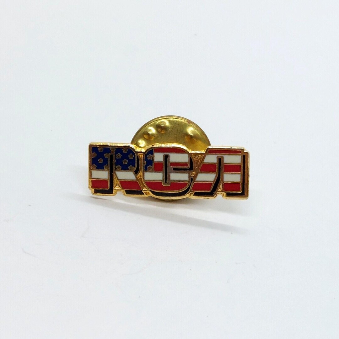 RCA USA Flag Pin Lapel Enamel Collectible Vintage - Etsy