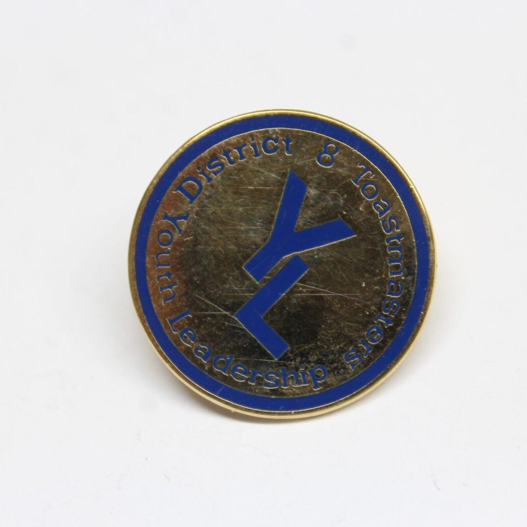 Youth Leadership District 8 Toastmasters Pin Lapel Enamel Collectible ...