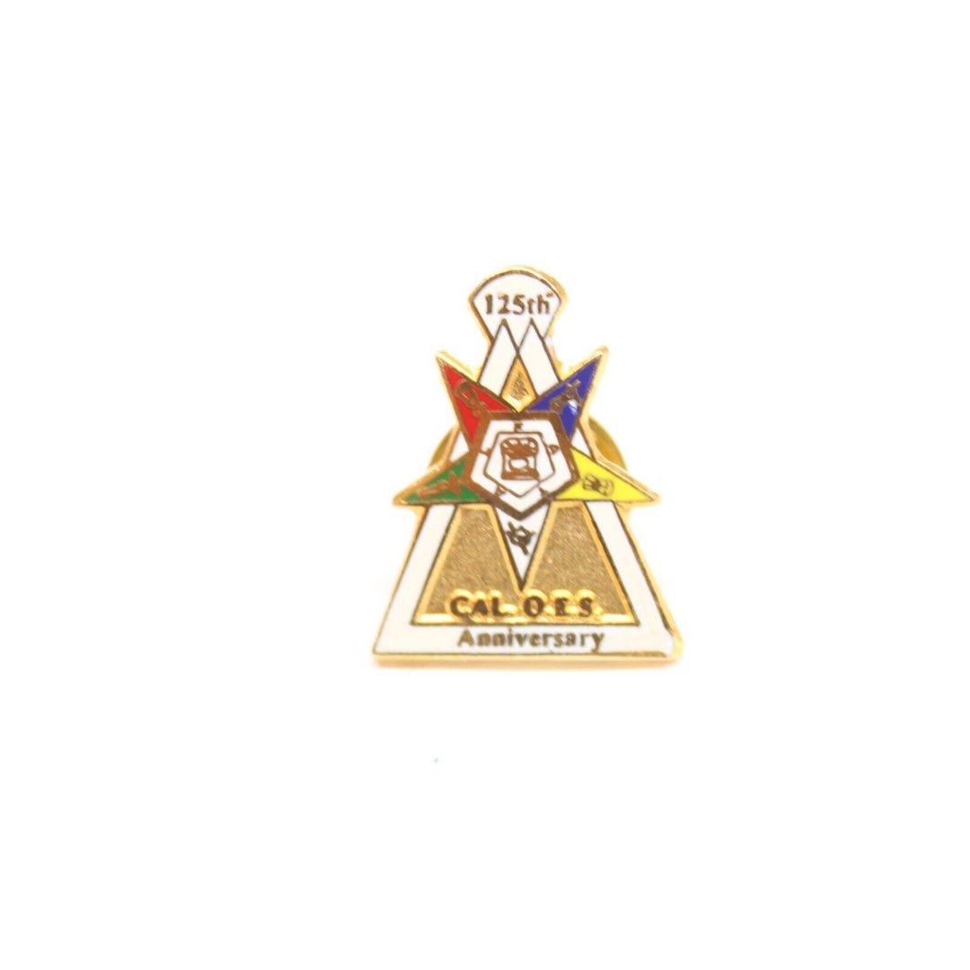 CAL OES 125th Anniversary Pin Order of the Eastern Star Lapel Enamel ...