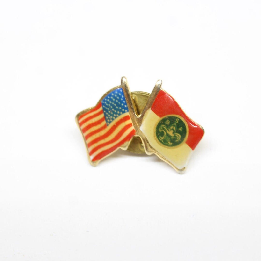 USA Flag and BSA Boy Scouts Flag Pin Lapel Enamel Collectible - Etsy