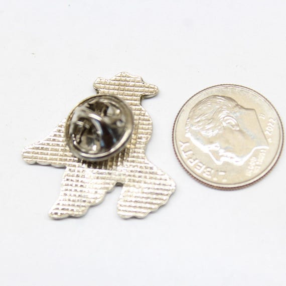 White Dove Olive Branch Pin Lapel Enamel Collectible - Gem