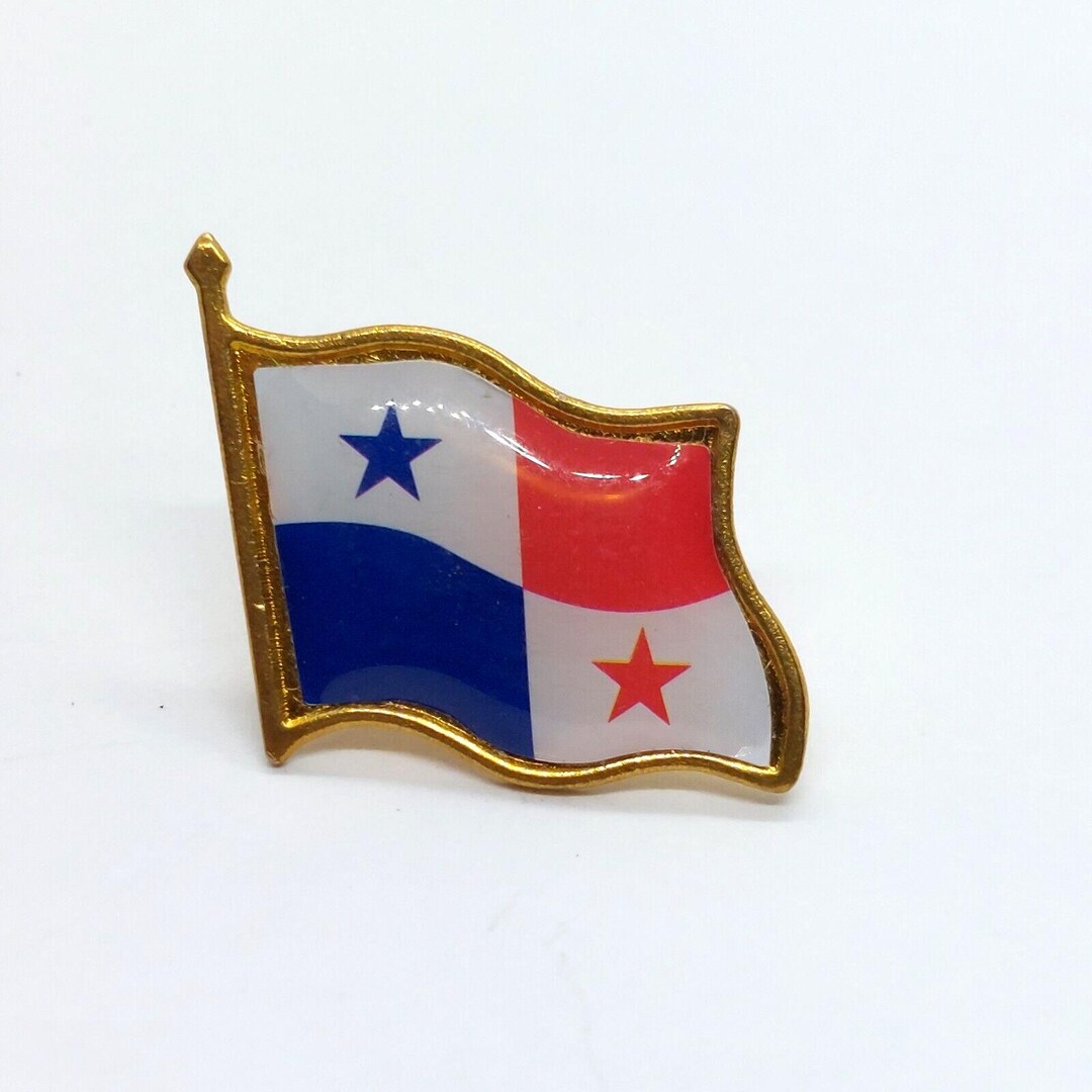 Panama Flag Pin Lapel Enamel Collectible Vintage - Etsy