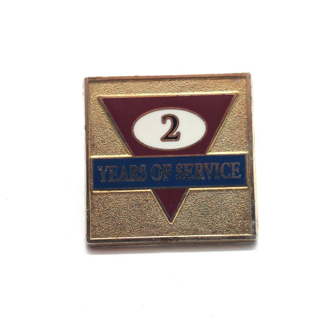 Two Years of Service Pin Employee Recognition Award Loyalty ...