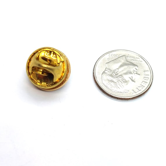 Office Professional Lapel Pin SLPS Blue Gem Gold Circ… - Gem