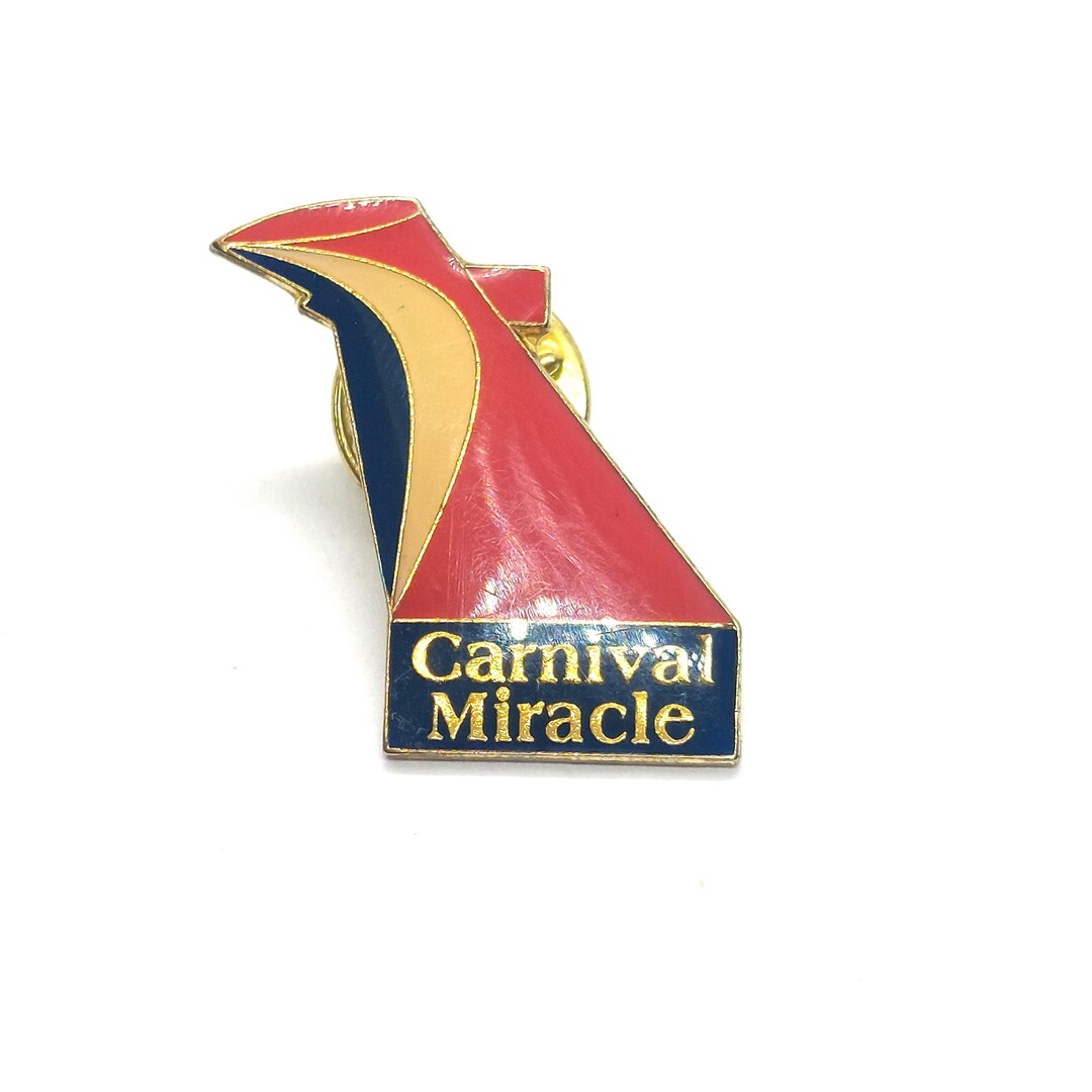 Carnival Miracle Cruise Ship Pin Lapel Enamel Collectible Vintage - Etsy
