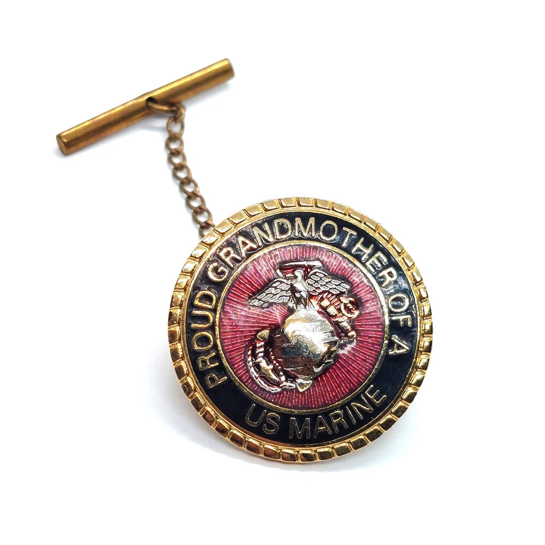 Proud Grandmother of a US Marine Pin Lapel Enamel Collectible 2005 - Etsy