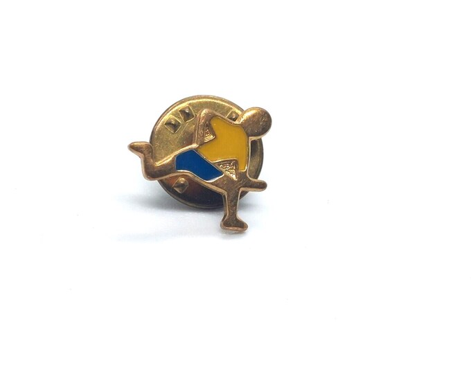 Vintage Man Running Runner Track Pin Lapel Enamel Collectible - Etsy
