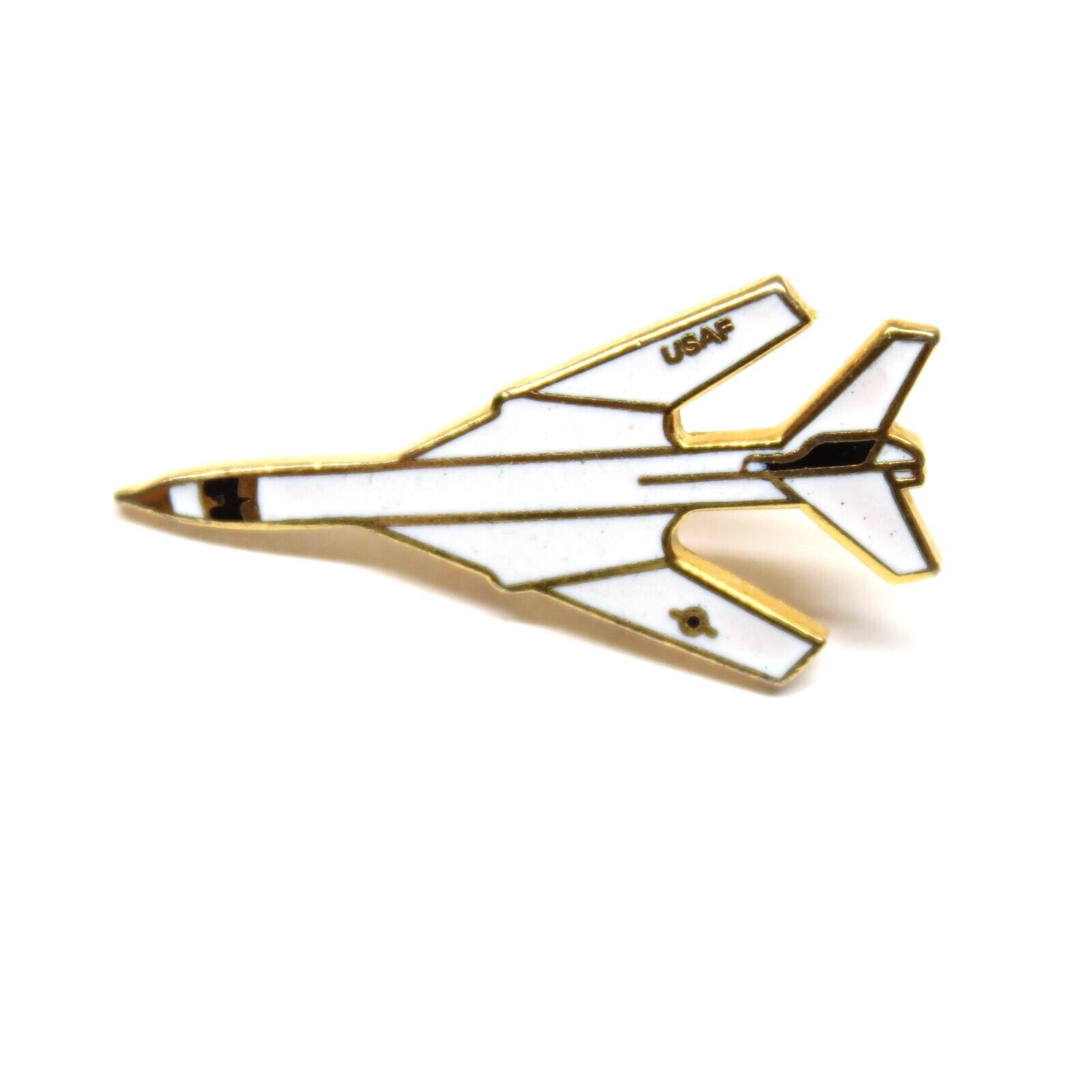 White Fighter Jet Aircraft USAF Pin Lapel Enamel Collectible Vintage - Etsy
