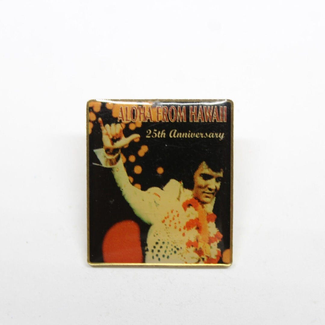 Aloha From Hawaii 25th Anniversary Elvis Presley Pin Lapel Enamel ...