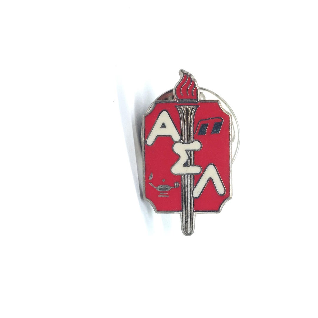 Alpha Sigma Lambda Honor Society Pin Lapel Enamel Collectible Vintage - Etsy