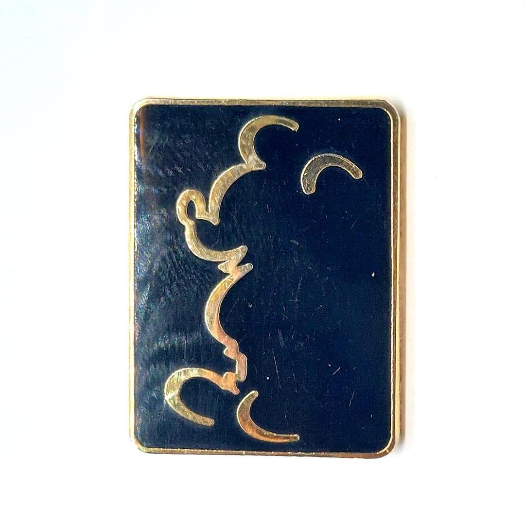 Disney Mickey Mouse Shadow Outline Pin Lapel Enamel Collectible Vintage ...
