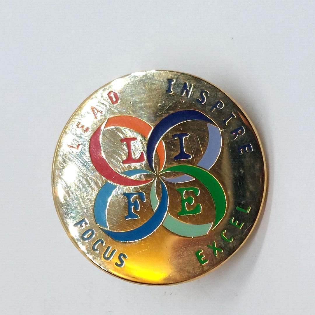 LIFE Lead Inspire Focus Excel Pin Lapel Enamel Collectible - Etsy
