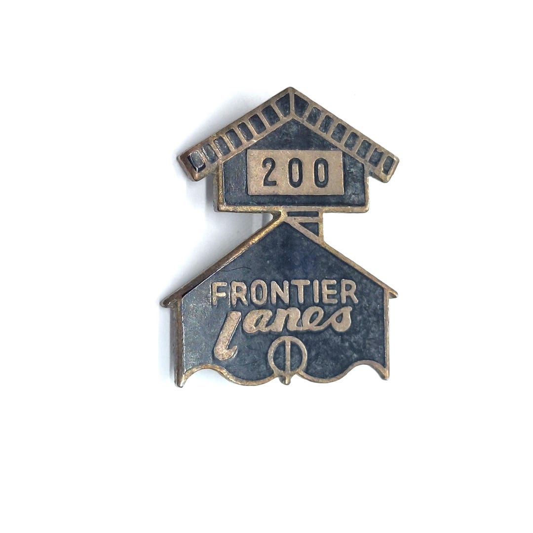 Vintage Bowling Frontier Lanes 200 Game Pin Lapel Enamel Collectible - Etsy