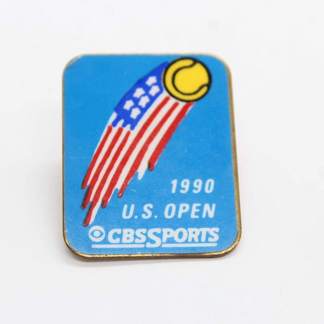 CBS Sports 1990 U.S. Open Tennis Tournament Flying USA American Flag ...