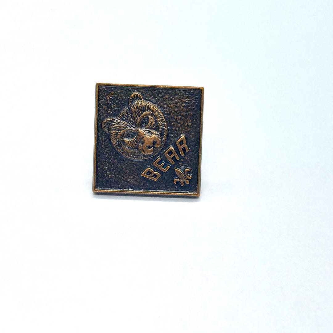 Vintage Bear Boy Scouts BSA Pin Lapel Enamel Collectible - Etsy