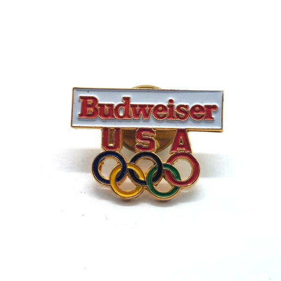 Budweiser USA Olympics Pin Sports Official Beer Spons… - Gem