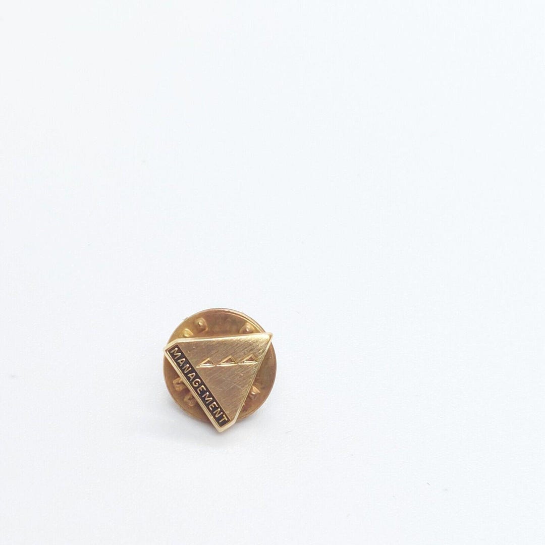 Management Triangle Pin Lapel Enamel Collectible - Etsy
