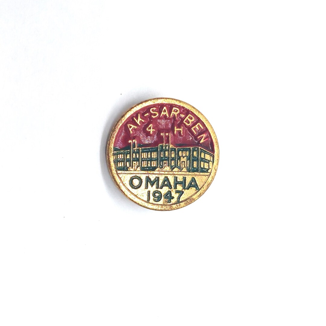 AK-SAR-BEN 1947 Membership Pin Omaha Nebraska Horse Lapel Enamel ...