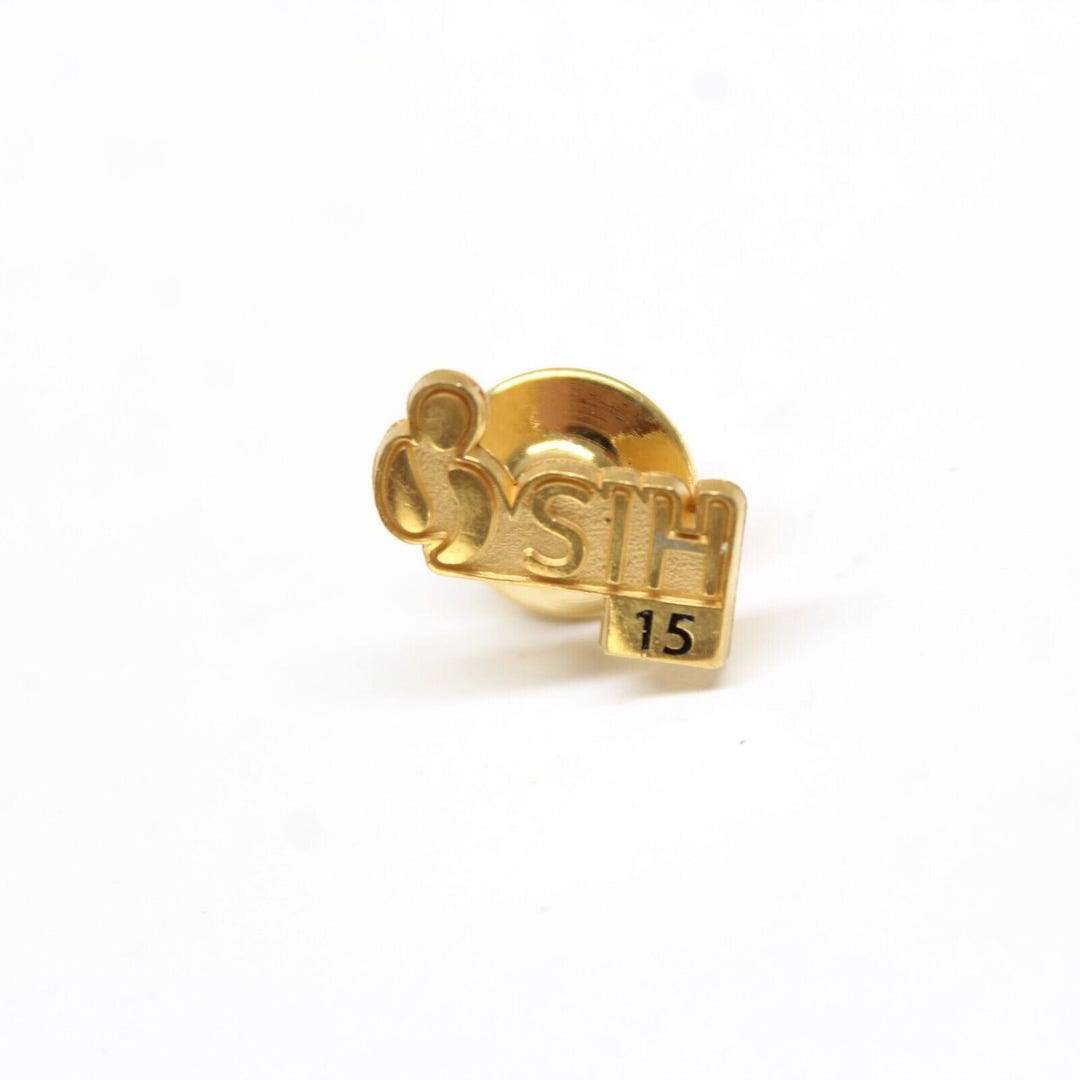 SIH 15 Years Pin Gold Tone Lapel Enamel Collectible Award - Etsy