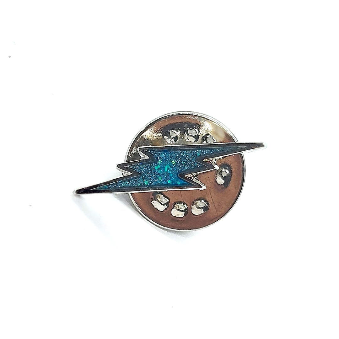 Lightning Bolt Southwest Style Pin Lapel Enamel Collectible - Etsy
