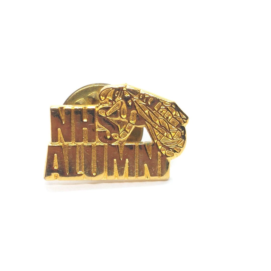 NHS Alumni Pin Gold Tone Lapel Enamel Collectible - Etsy