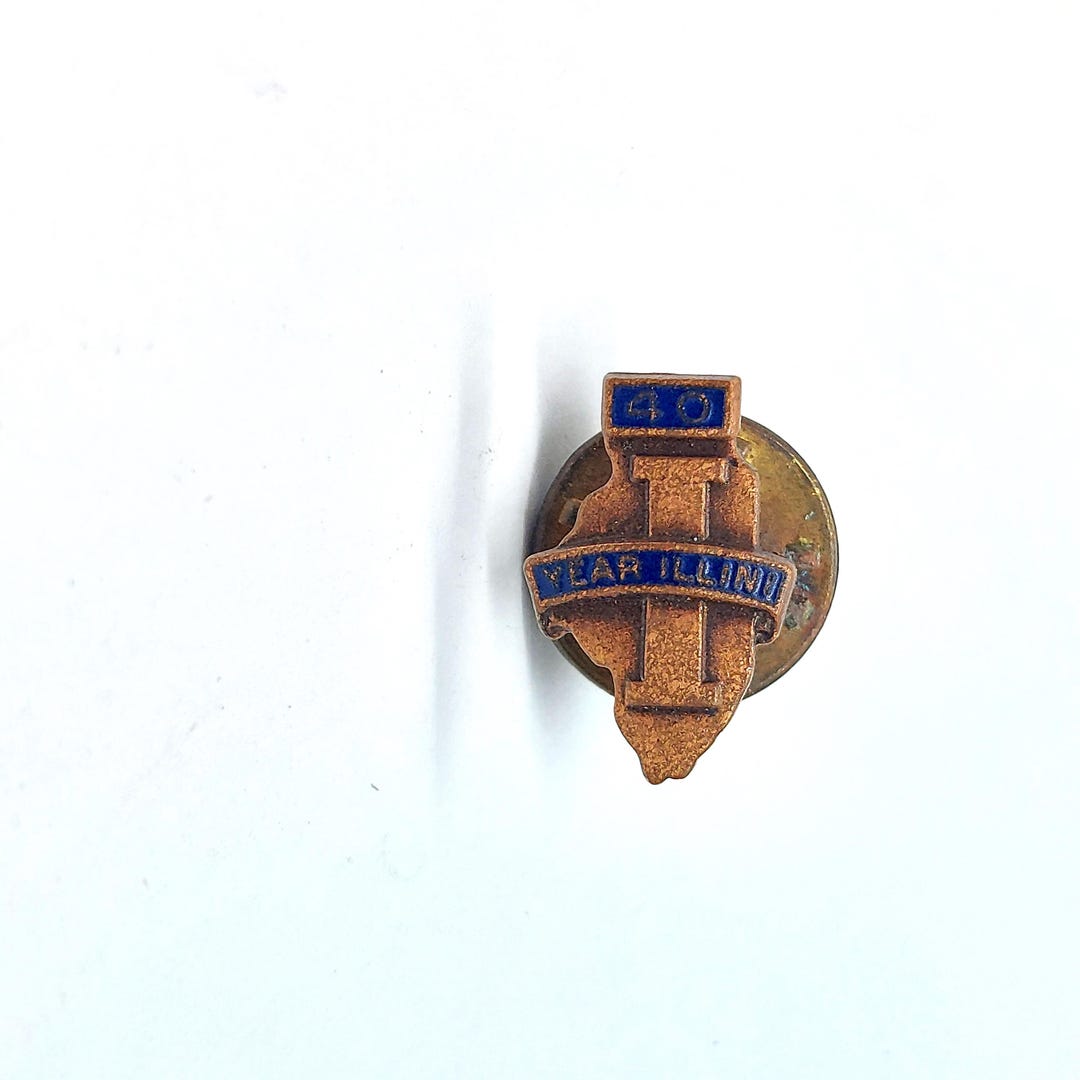 Illinois 40 Year Illini Service Award Pin Employee Recognition Tenure ...