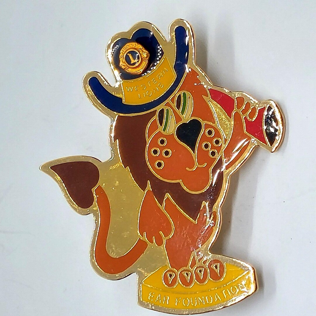 Lions Club International Western Ear Foundation Pin Lapel Enamel ...
