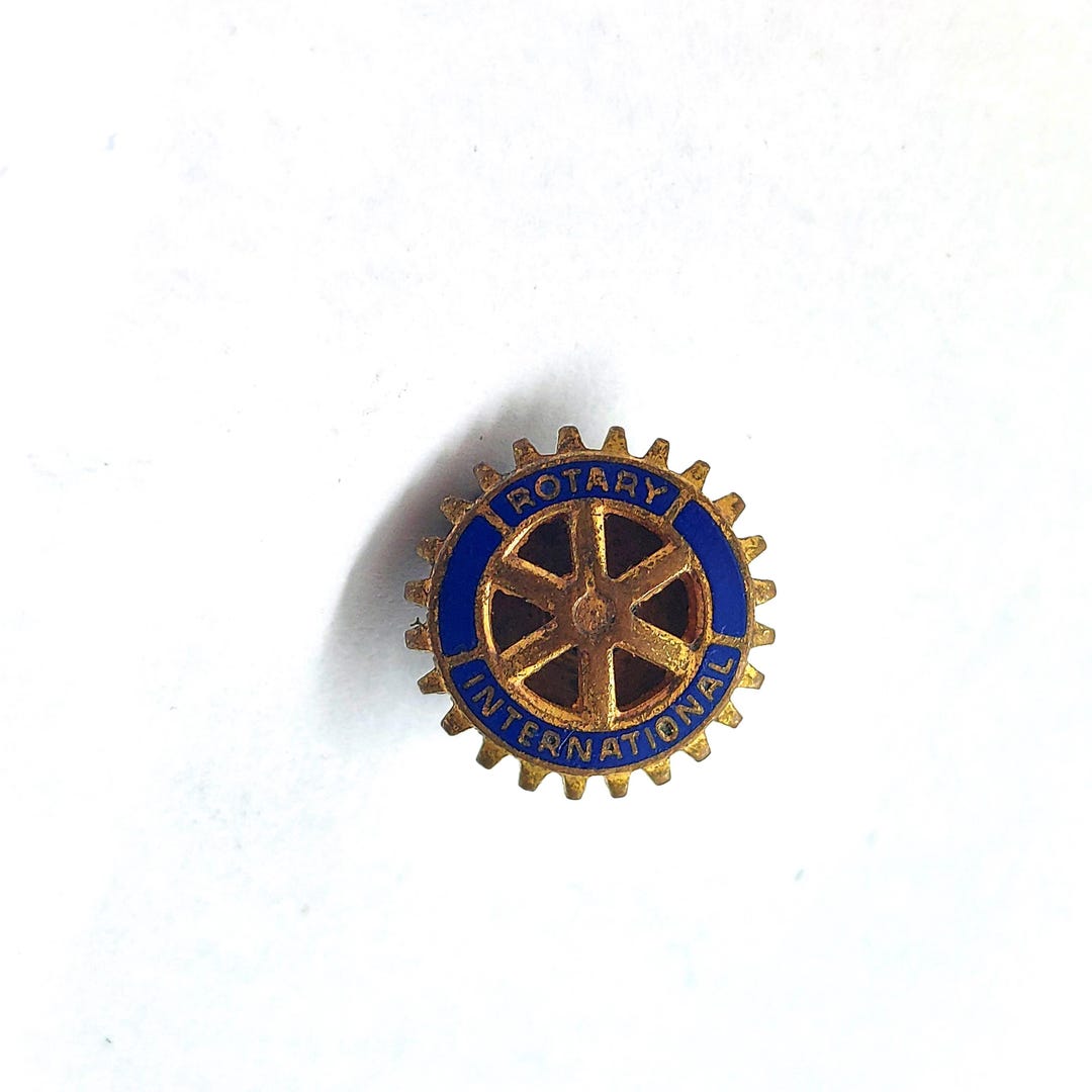Rotary International Service Organization Emblem Pin Vintage Community ...