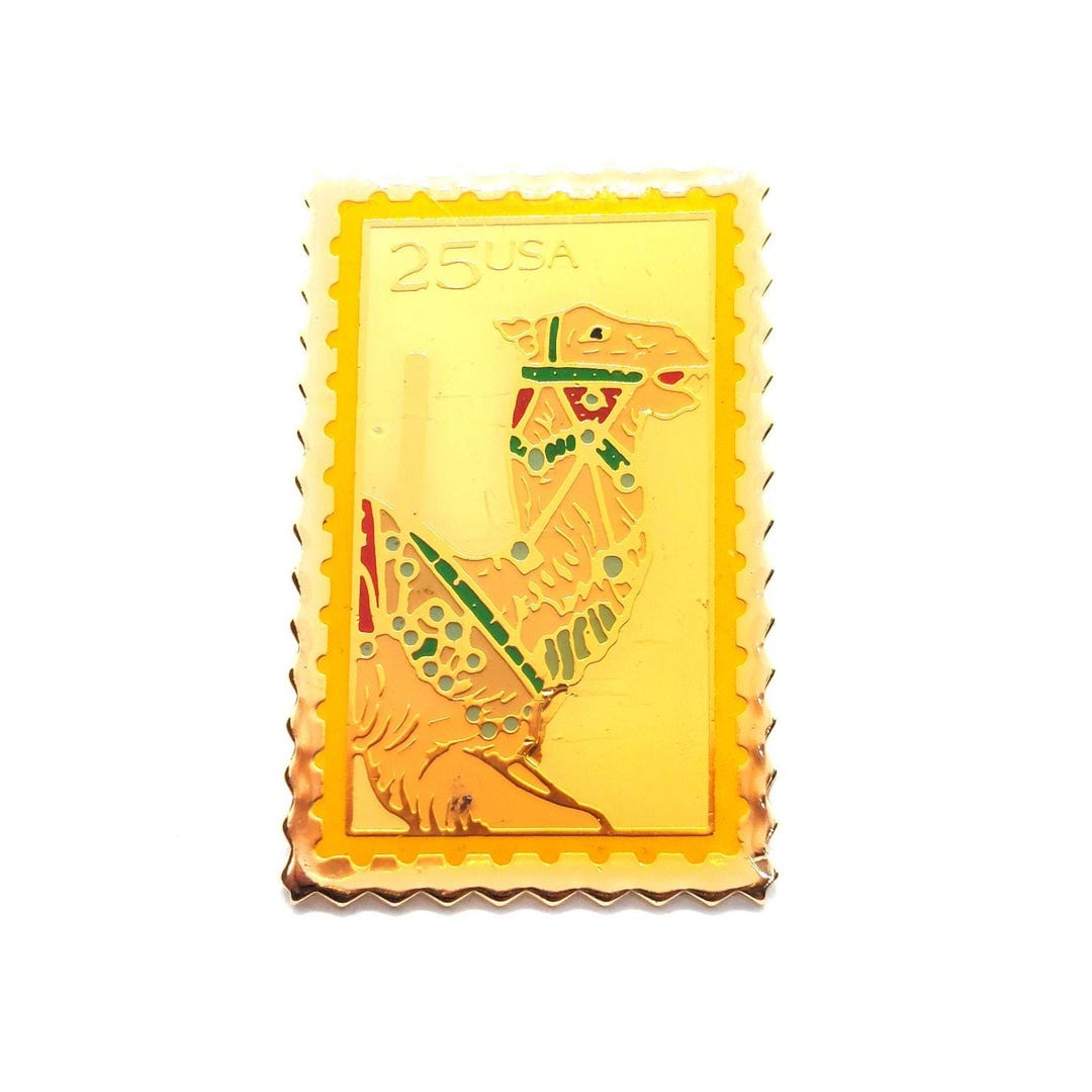 Camel Pin 25 USA Vintage Postage Stamp Mail Postal Collector Souvenir ...