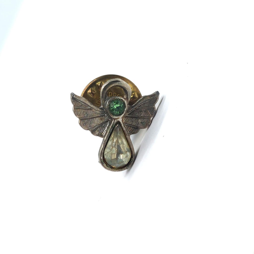 Angel Teardrop Pin Vintage Guardian Awards Religious Collectors ...