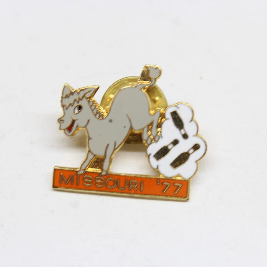 Missouri '77 State Mule Donkey Bowling Pin Lapel Enamel Collectible - Etsy