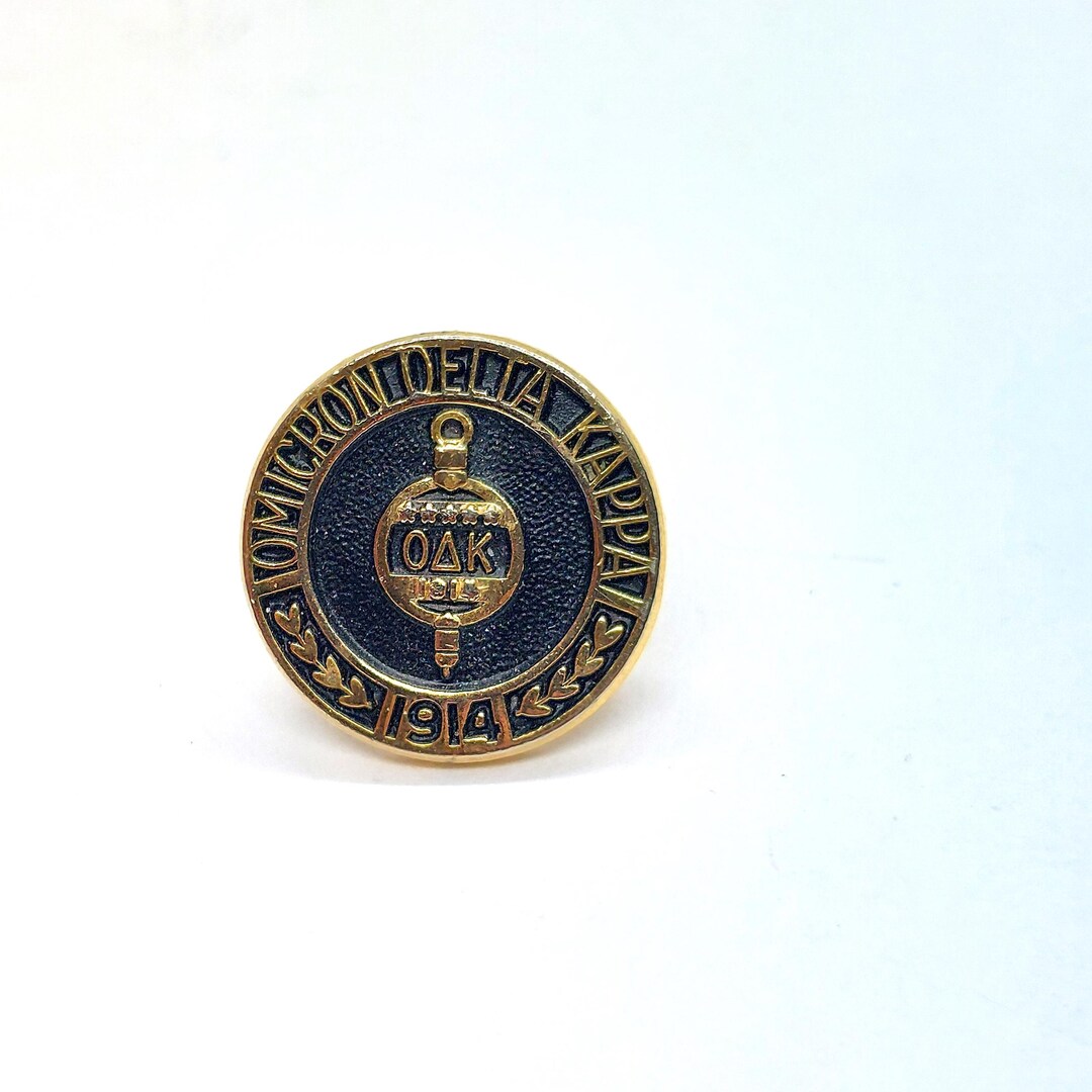 Omicron Delta Kappa Pin Round Pin 1914 Lapel Enamel Collectible Vintage ...