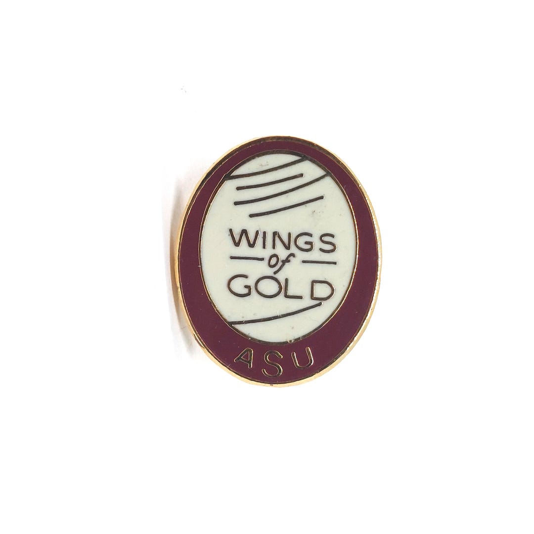 ASU Wings of Gold Arizona State University Pin Lapel Enamel Collectible ...