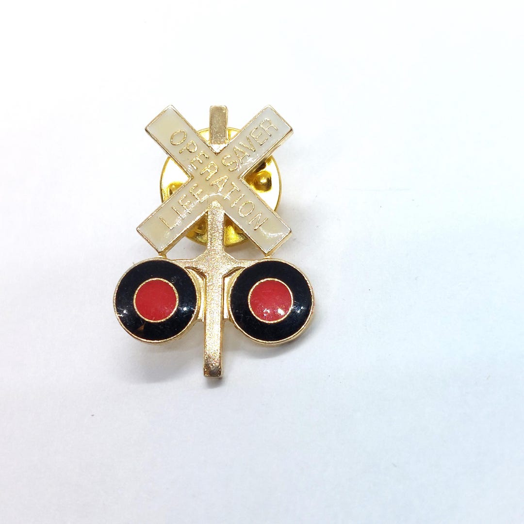 Operation Lifesaver Railroad Crossing Pin Lapel Collectible #2 - Etsy