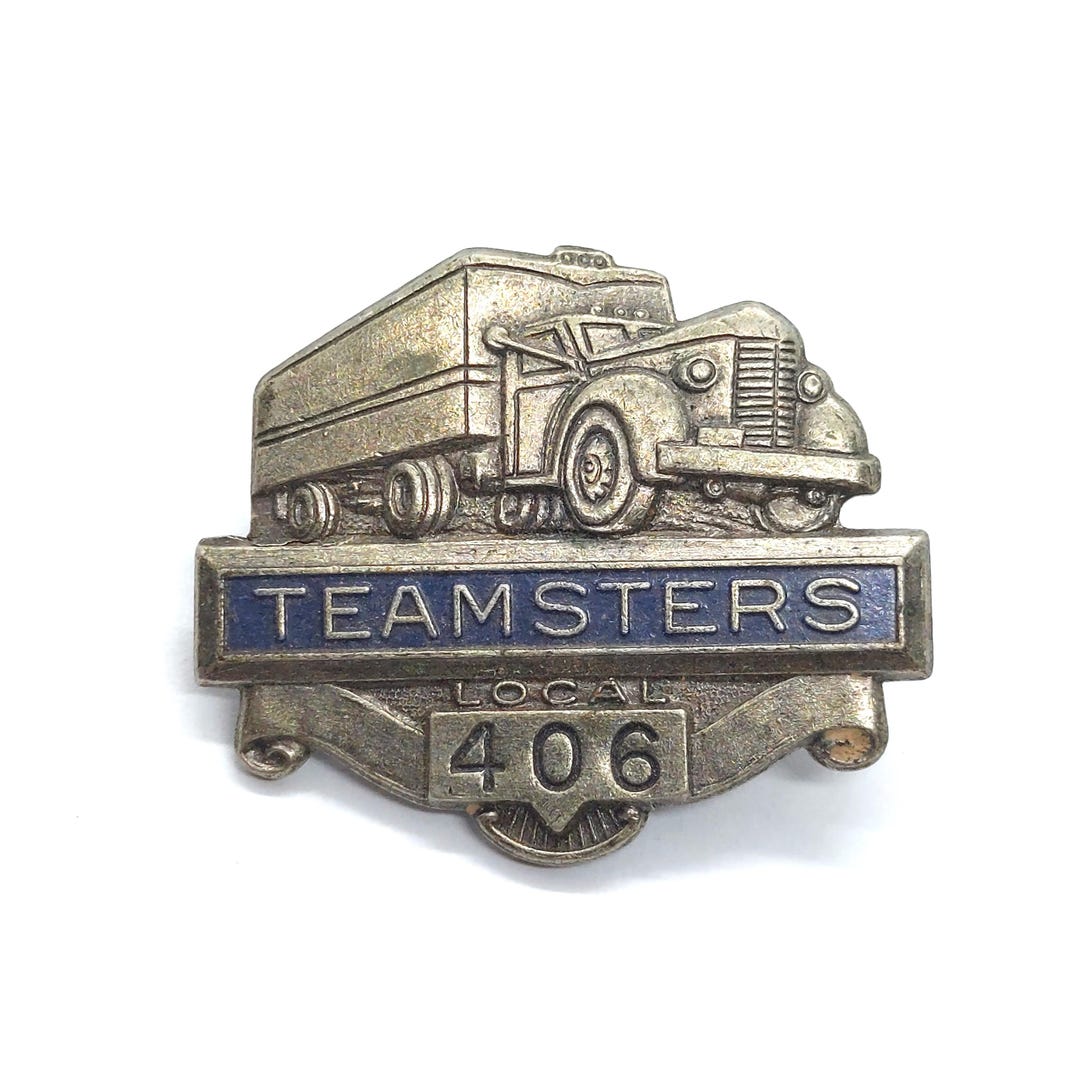 Teamsters Local 406 Union Pin Truck Lapel Enamel Collectible Pewter - Etsy