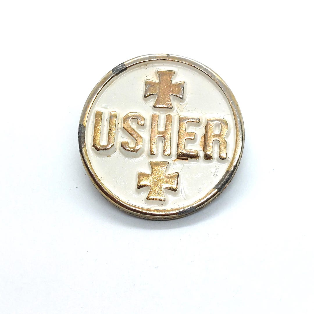 Vintage Church Usher Pin Lapel Enamel Collectible - Etsy