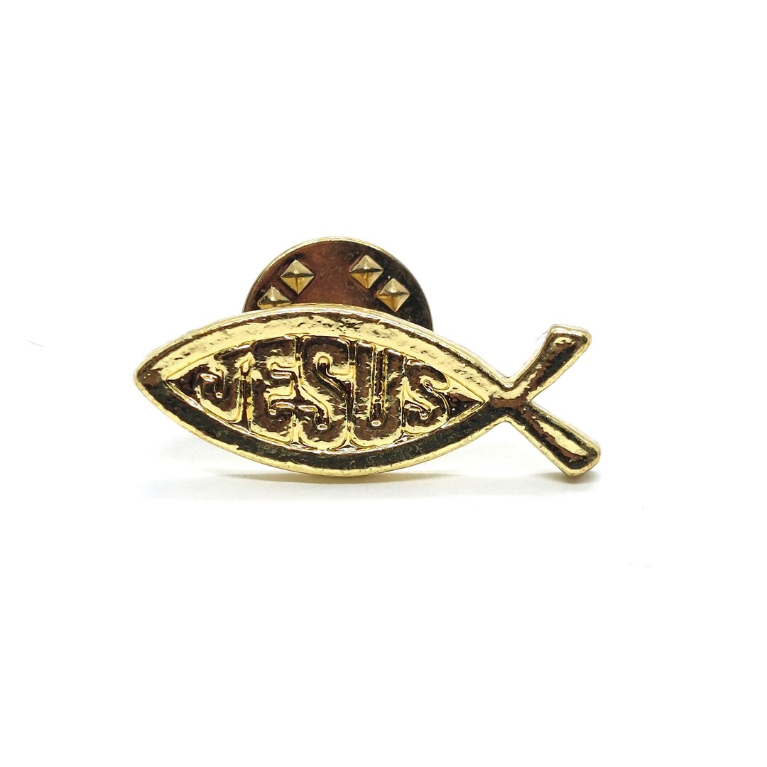 Christian Jesus Ichthus Fish Pin Vintage Faith Witness Lapel Gift - Etsy