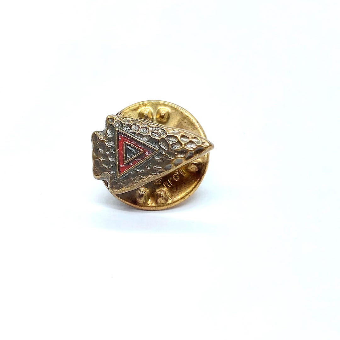 Vintage YMCA Metal Hammered Arrow Head Pin Lapel Enamel Collectible - Etsy