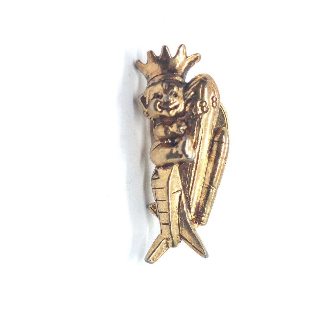 Vintage Gold Clown King Rocket Royal Order of the Jesters 188 Lapel Pin ...