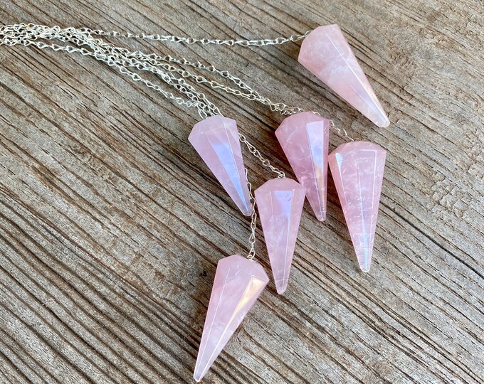Rose Quartz Pendulums K304E - Etsy