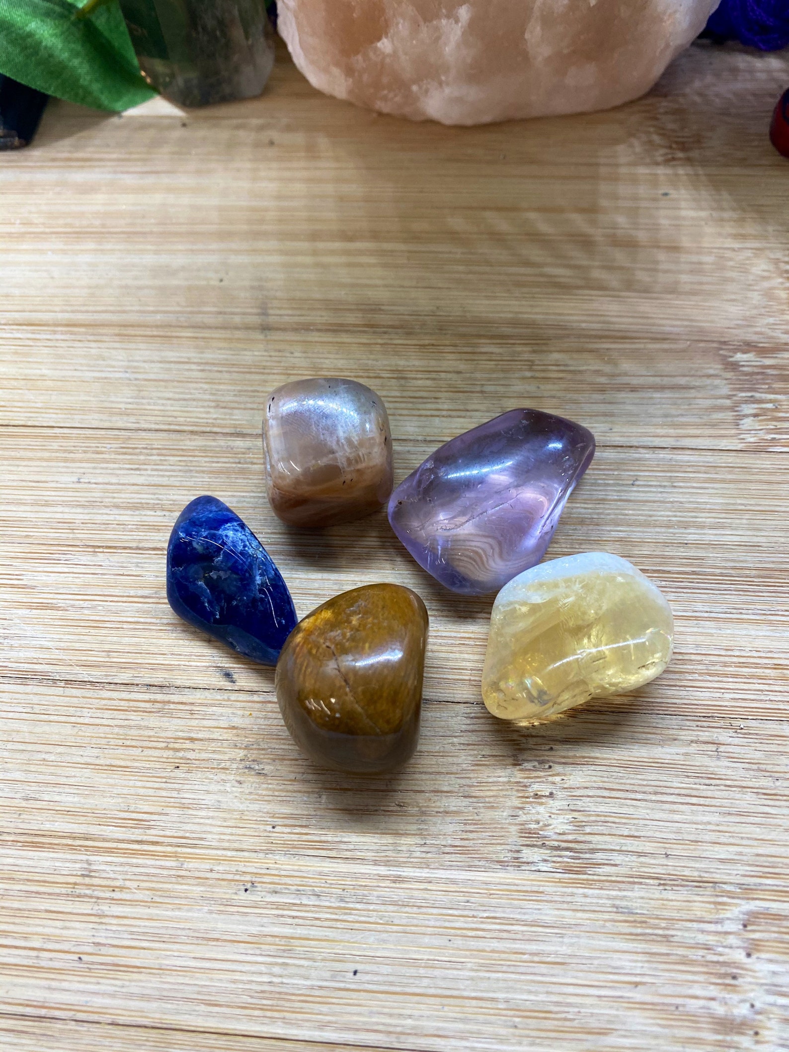 5 Elements Tumbled Stone Set Crystals - Etsy