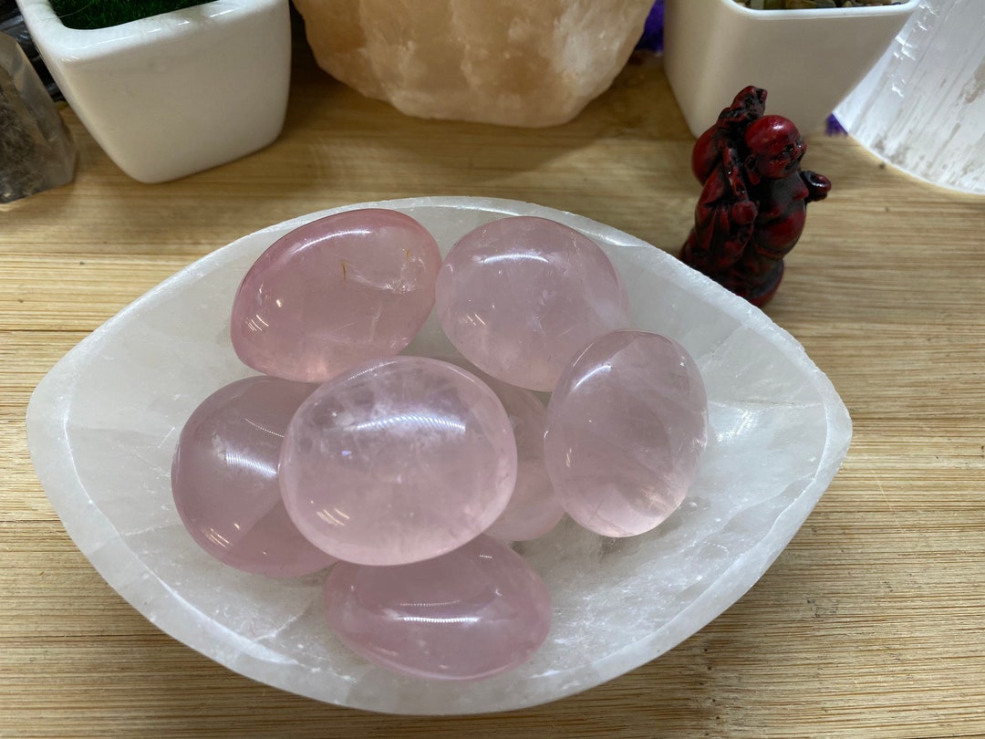 Tumbled Rose Quartz Pebbles Stones Crystal - Etsy