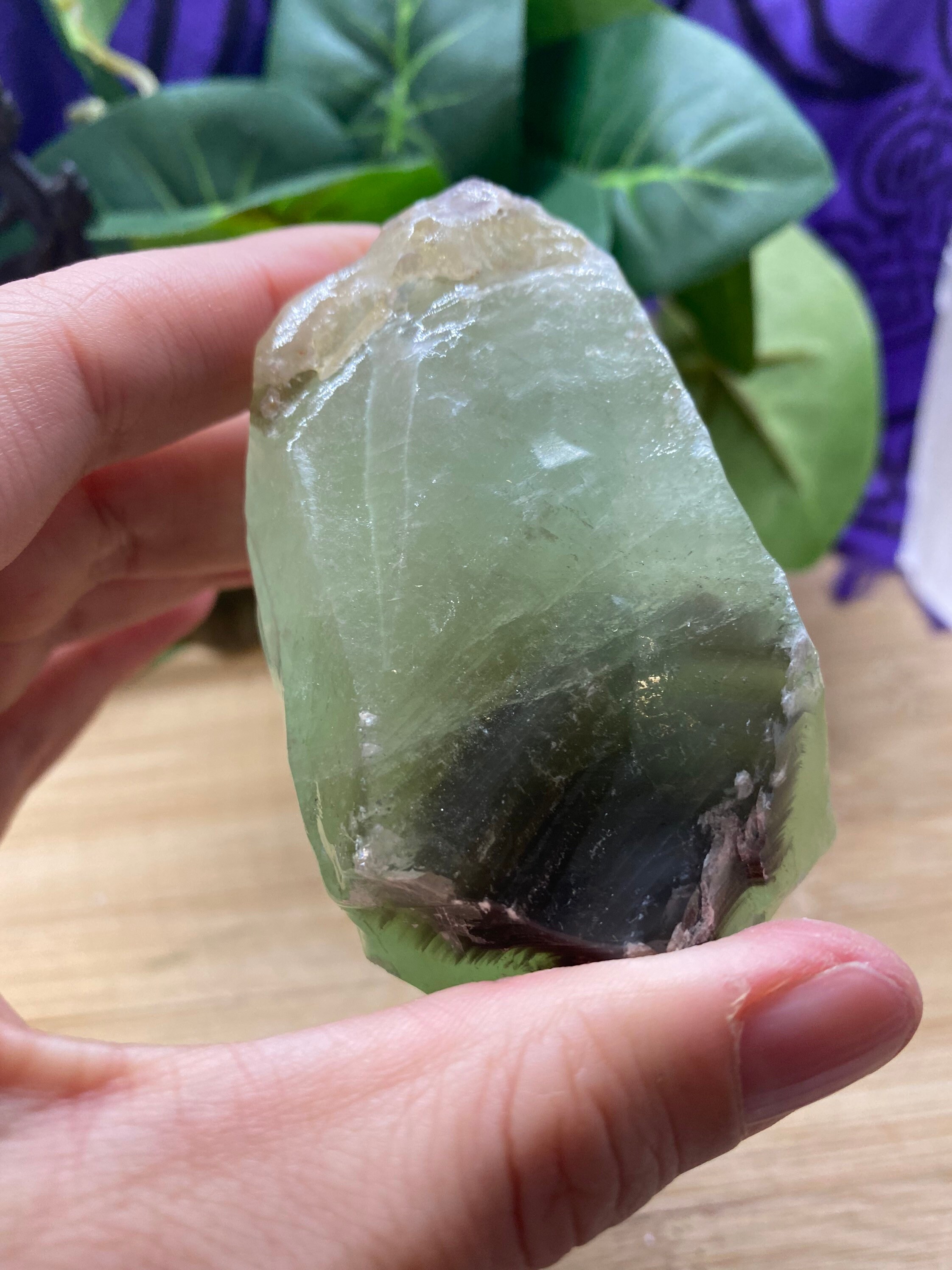 Premium Green Calcite raw Stones crystal GRA1