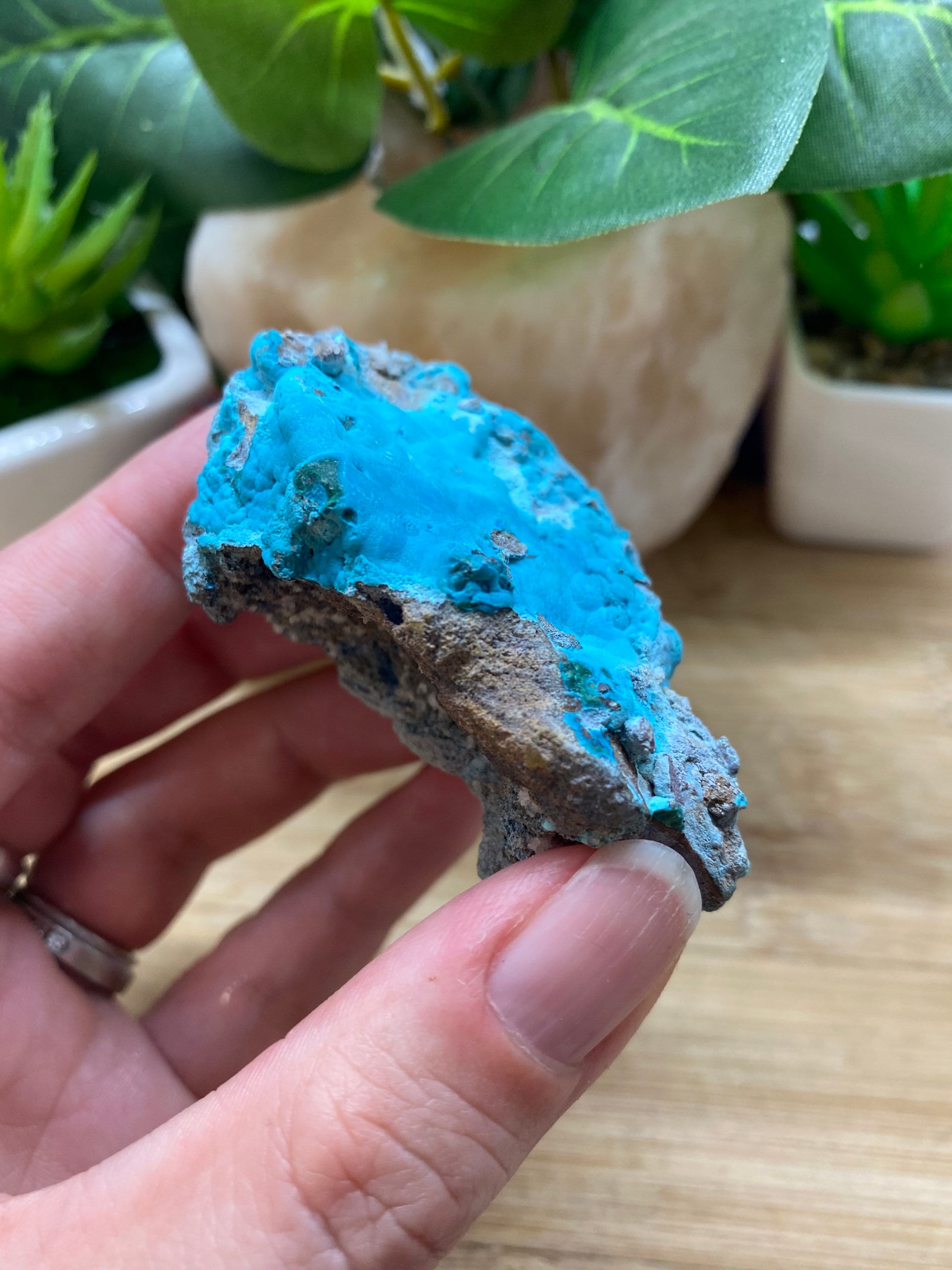 Natural Chrysocolla raw crystal CHRYS3