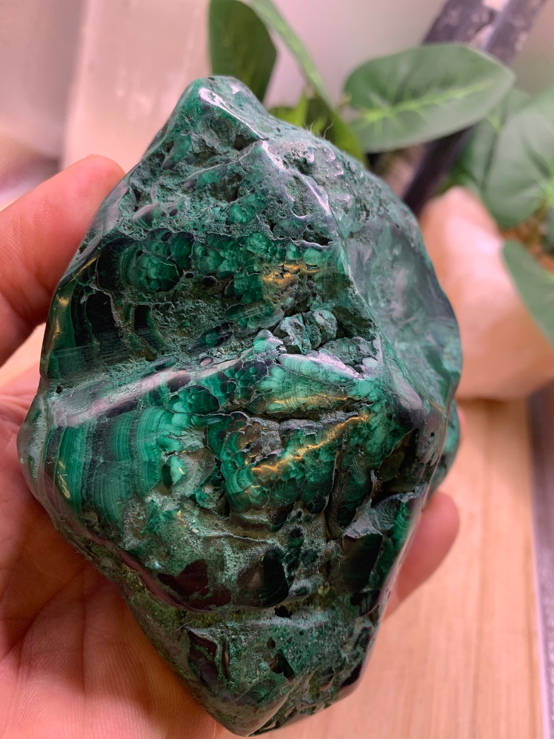 Polished Malachite Specimen Geode Crystal SME MAL1111 - Etsy