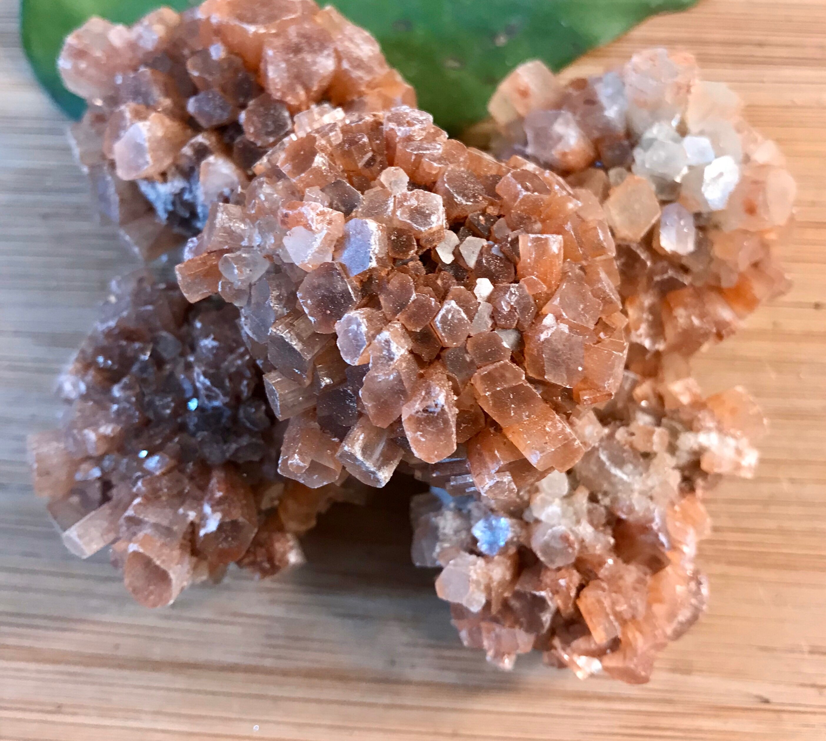 Aragonite cluster natural star geode crystal stone