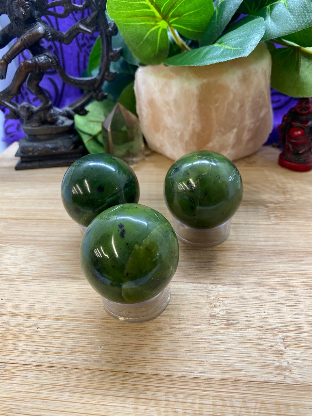 Green Serpentine 40mm Sphere Crystal Ball SME24 - Etsy